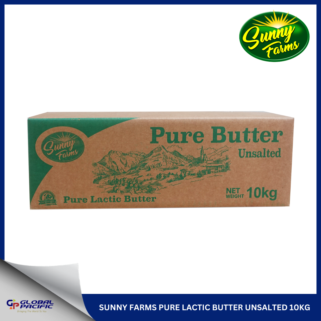 SUNNY FARMS PURE LACTIC BUTTER UNSALTED 10KG