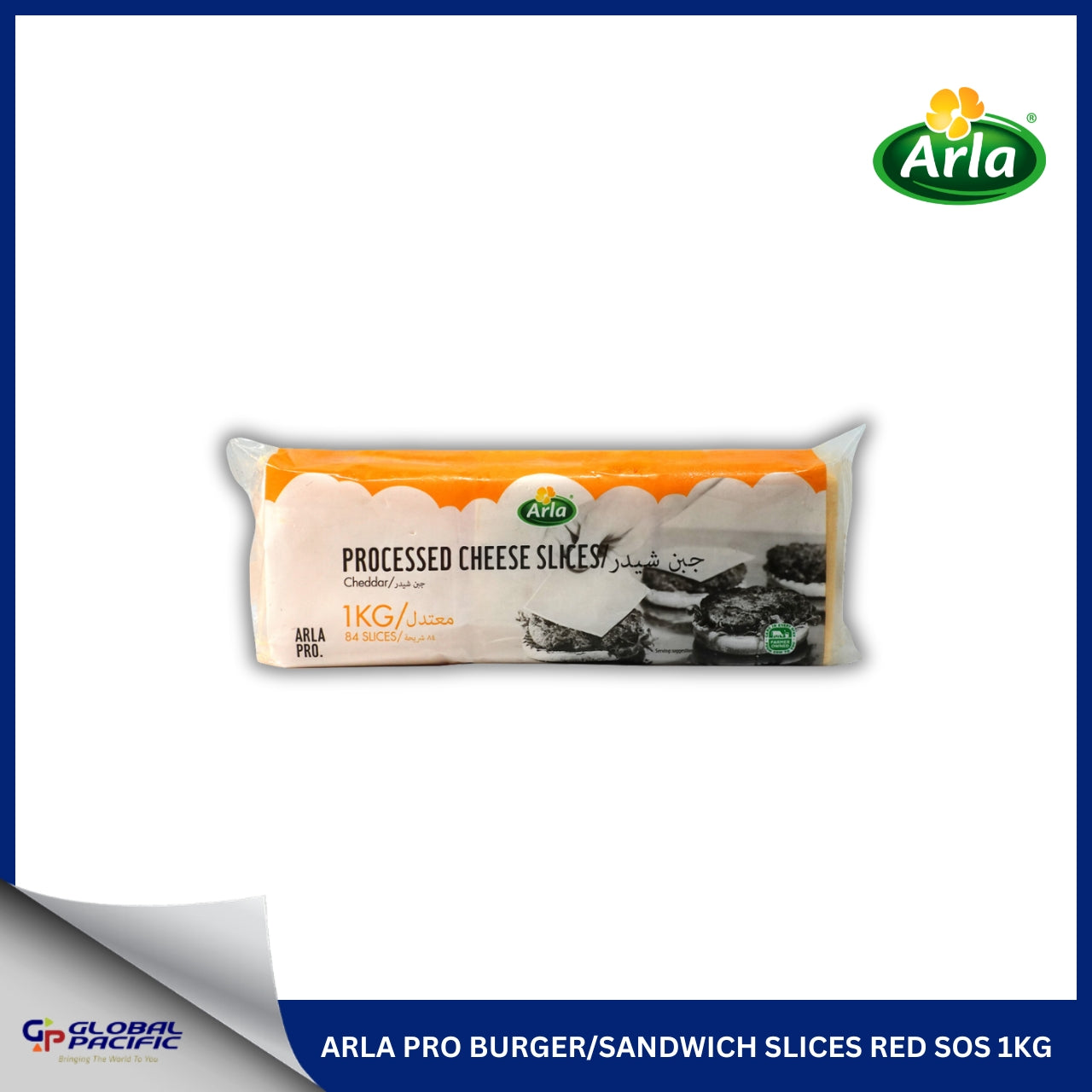 ARLA PRO BURGER/SANDWICH SLICES RED SOS 1KG